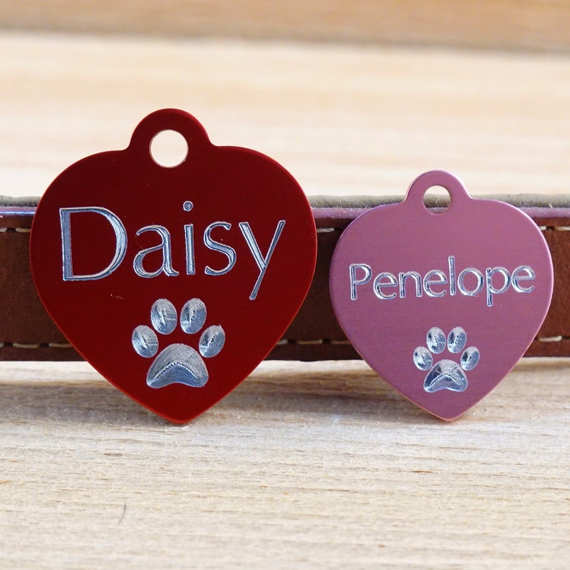 Heart Dog Tag - Etsy