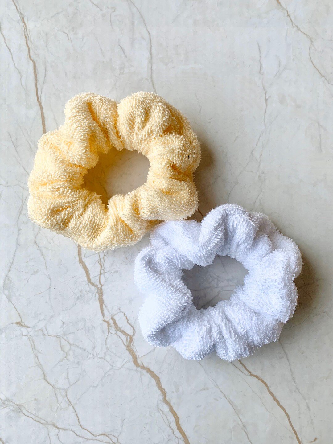 Terry Cloth Scrunchie Duo - Etsy