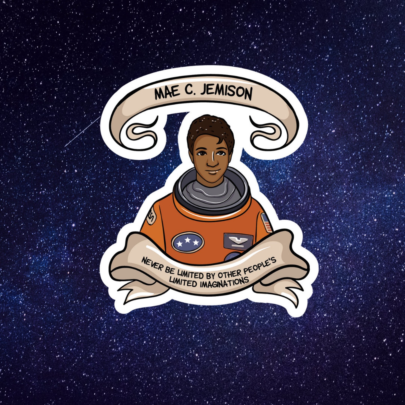 Mae Jemison Sticker Black History Month Women in STEM Mae C - Etsy UK