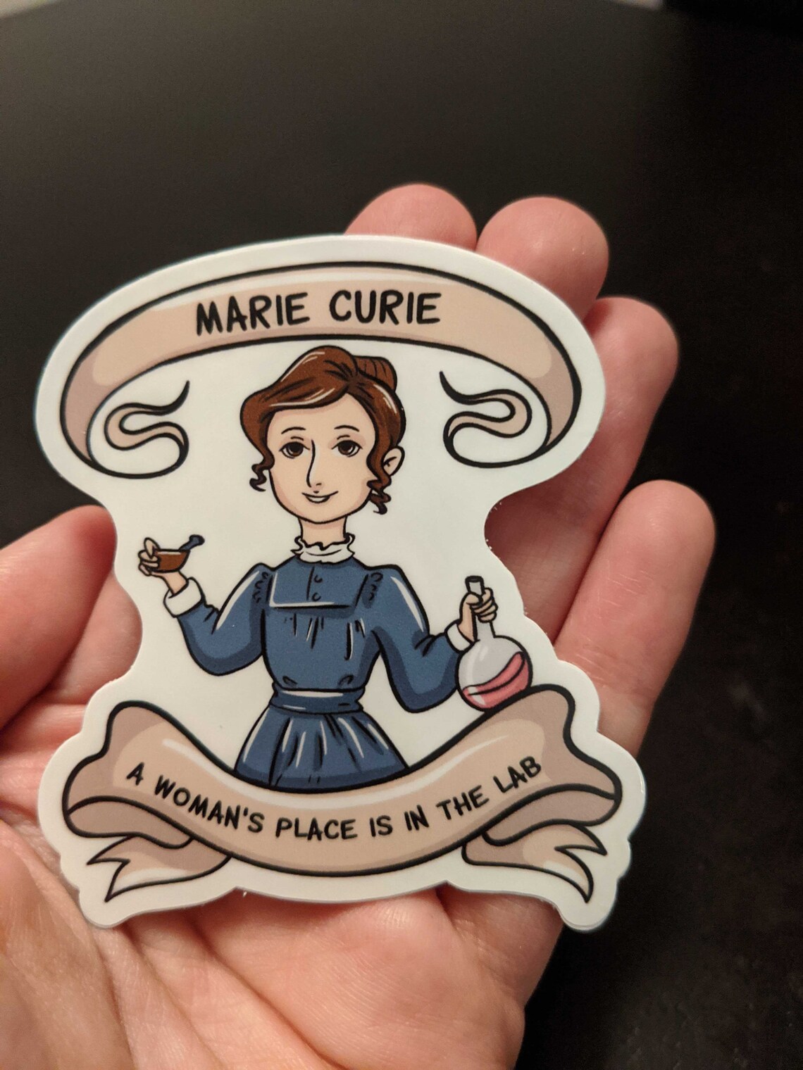 Marie Curie Sticker Scientist Gift Women in STEM - Etsy