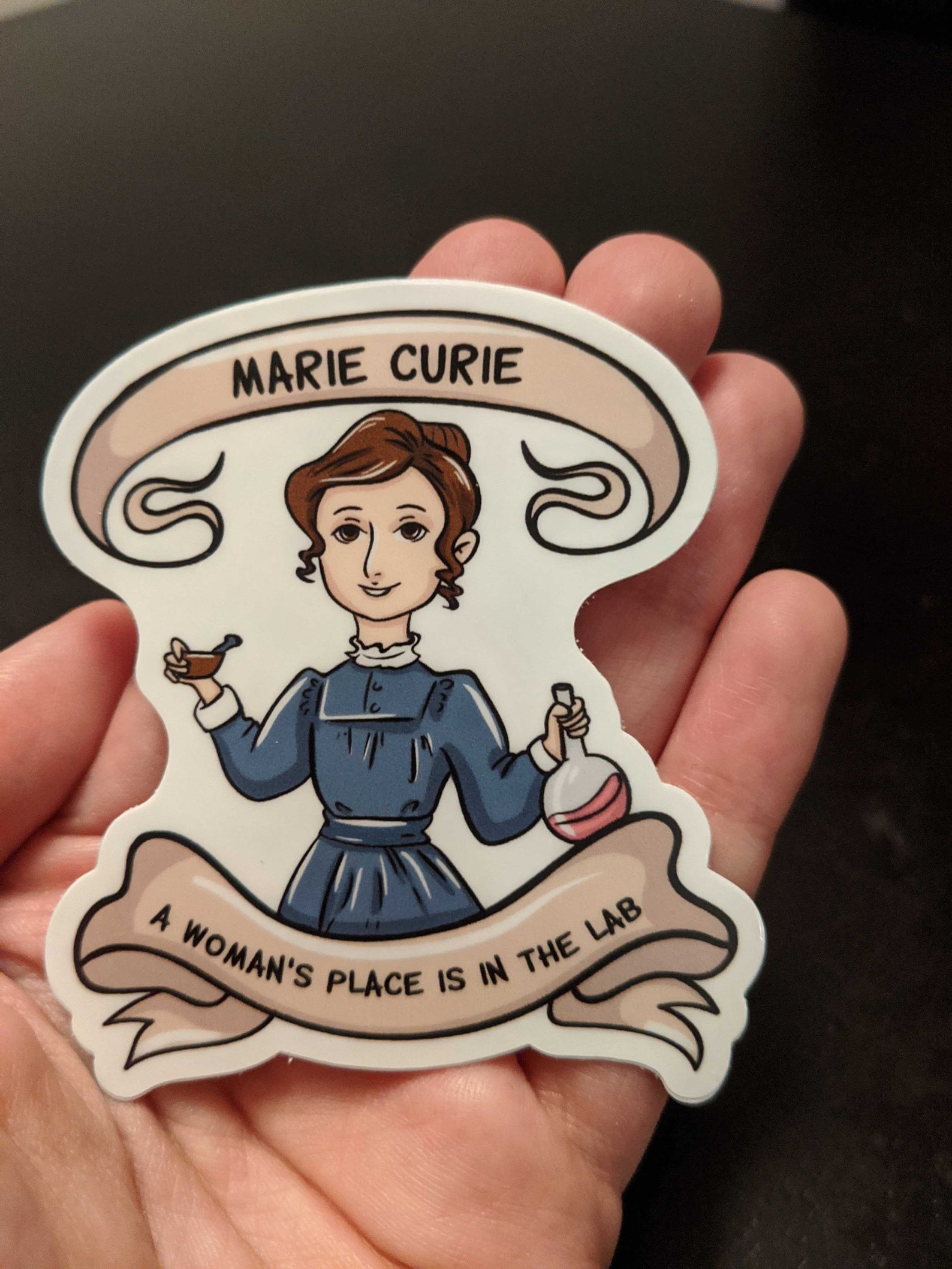Marie Curie Sticker Scientist Gift Women in STEM - Etsy