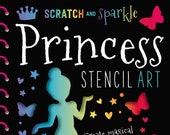 Scratch and Sparkle PRINCESS STENCIL ART Pristine Condition | Etsy