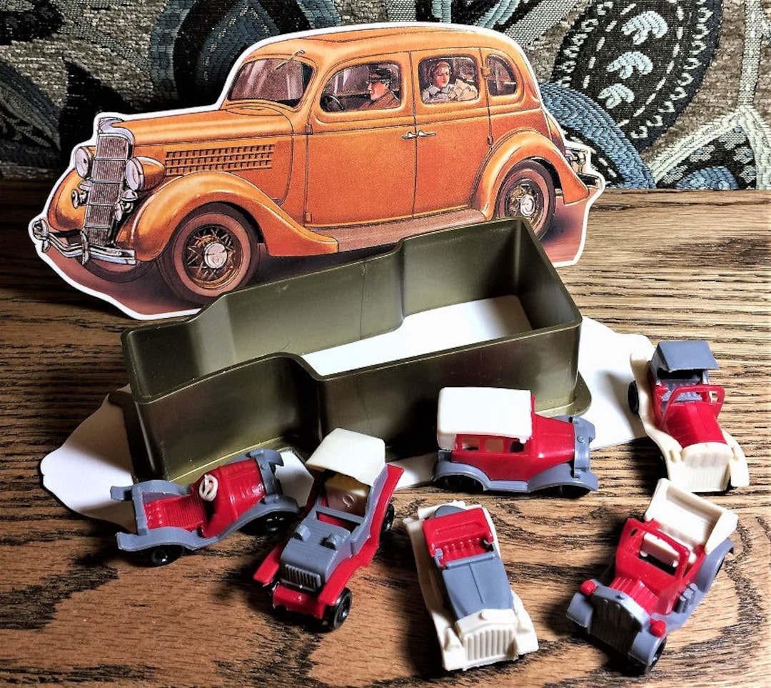 CLASSIC Car GIFT BOX Decoration (6 Toy Cars Inside!) Mint Condition ...