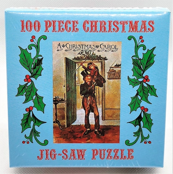 100 Piece Vintage CHRISTMAS JIGSAW PUZZLE A Christmas Carol | Etsy