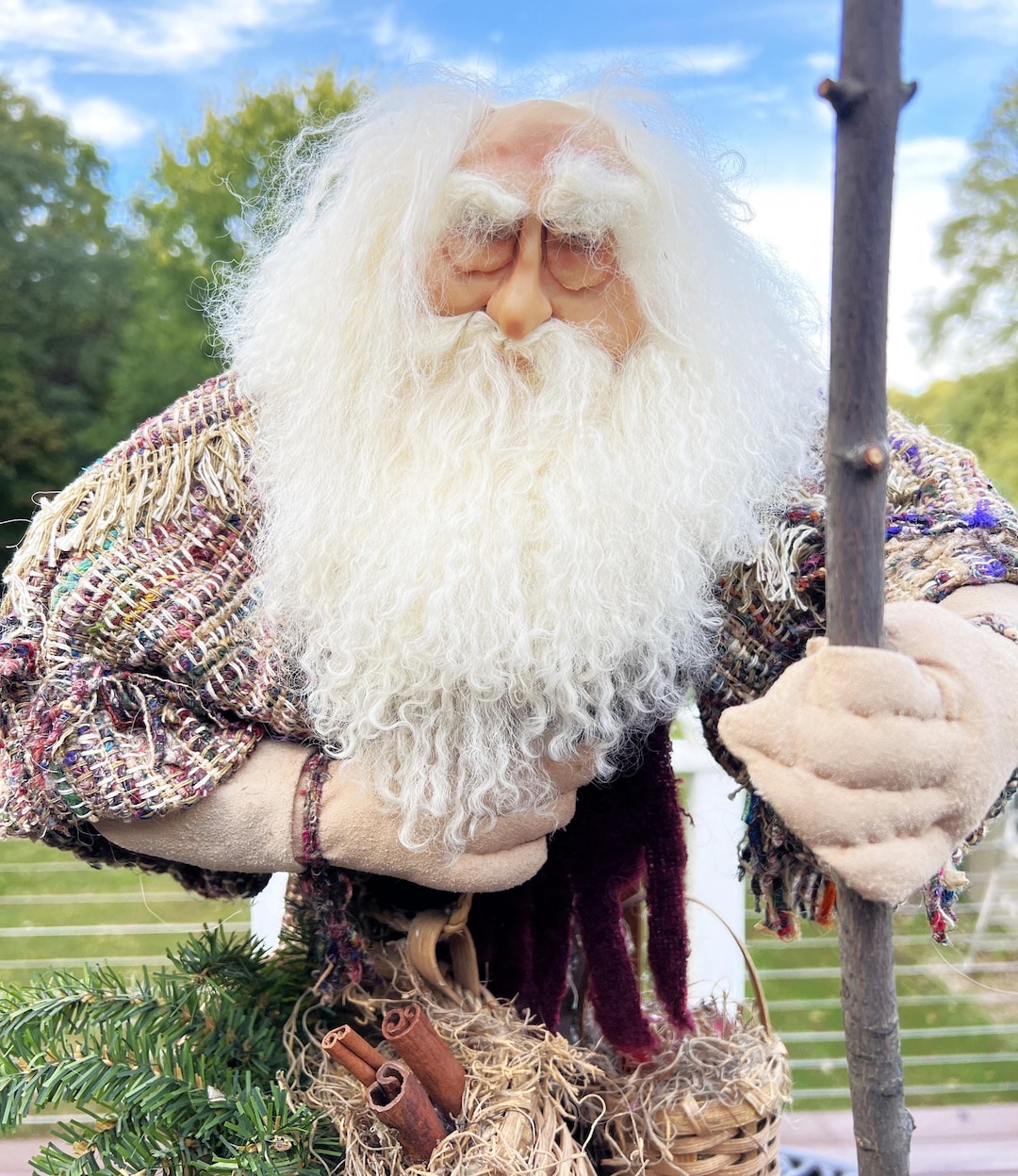 Vintage 1988 Henderson Studio DROLLERIES 24 SANTA Elf DOLL Rare Find He ...