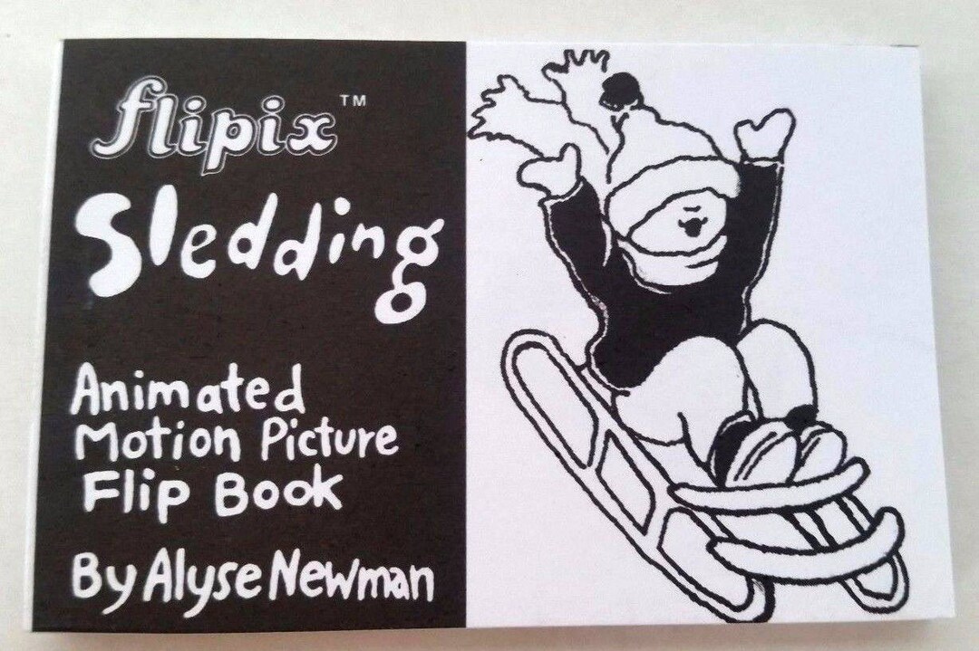 Flipix SLEDDING Animated Picture FLIP BOOK by Alyse Newman Mint ...