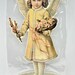 10" VICTORIAN SNOW ANGEL - Holding Flowers - Hanging Christmas Ornament ...