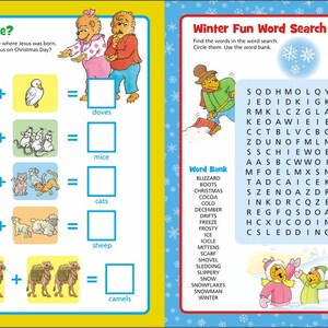 The Berenstain Bears CHRISTMAS FUN : Sticker & Activity Book - New ...