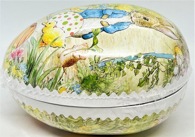 PETER RABBIT 4x3 Easter Egg Handmade Decoupage From - Etsy