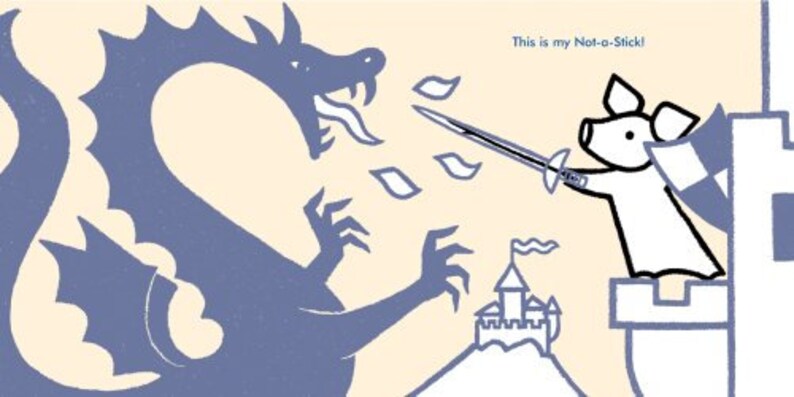 NOT A STICK by Antoinette Portis Hardcover Children's - Etsy