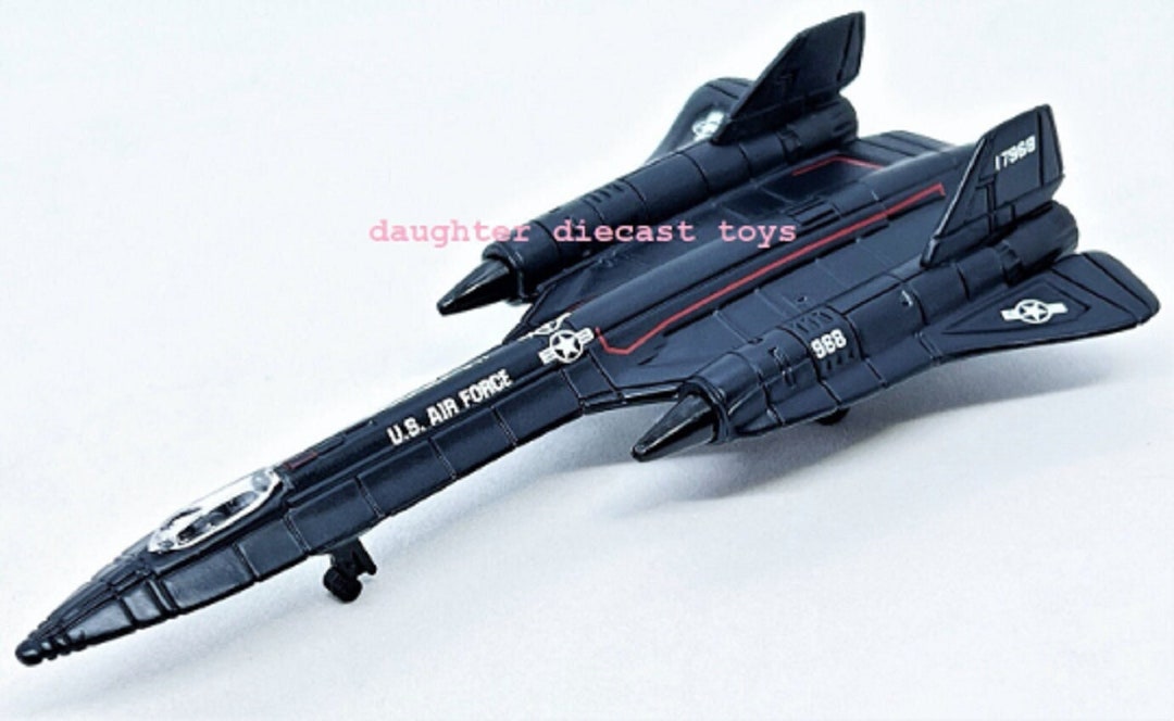 Skunk Works USAF SR-71 BLACKBIRD -adult Collector Diecast Metal-w/stand ...
