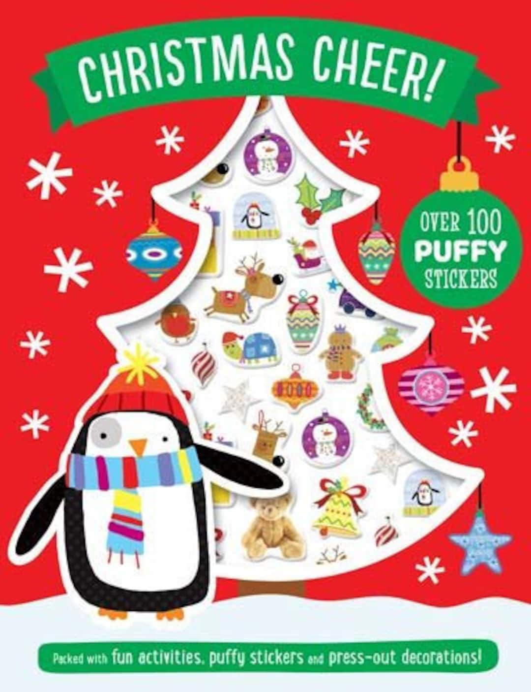 CHRISTMAS CHEER! Sticker Book Packed Over 100 Puffy Stickers & Fun ...