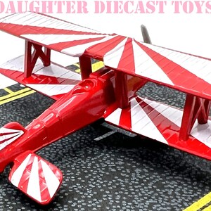 CROP DUSTER Biplane-diecast Metal Airplane With Runway-mint Condition ...