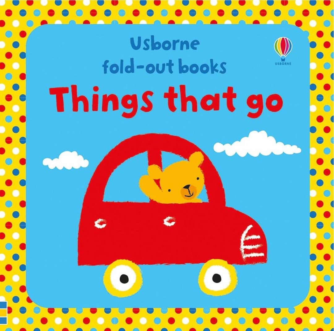 Usborne THINGS THAT GO Panorama Fold-out Board Book for Preschoolers ...