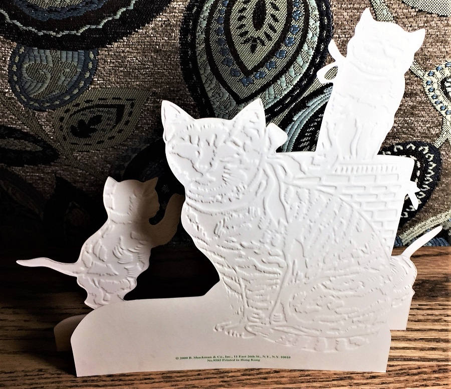 Gorgeous 3D CAT & KITTENS Greeting CARD Standing Display Mint - Etsy