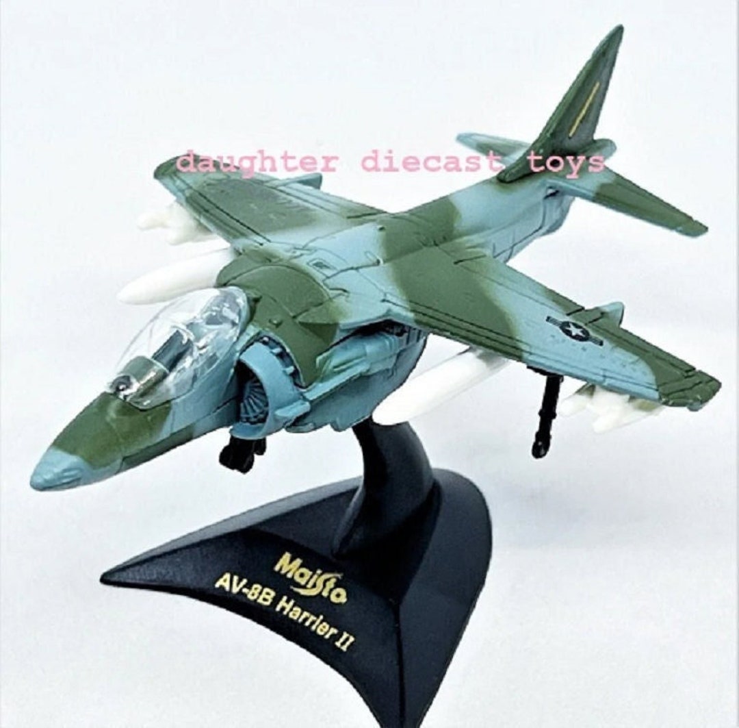 MARINES Av-8b HARRIER JET Airplane -adult Collector Diecast Metal-w ...