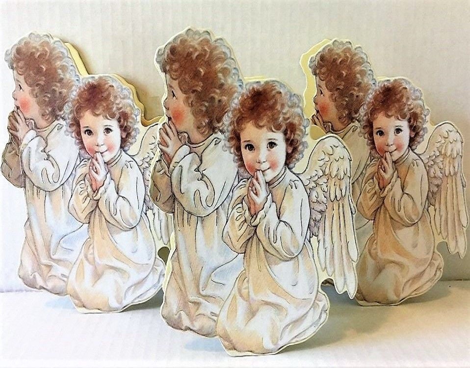 3 Praying Angel Child CHRISTMAS GIFT BOX es Perfect for | Etsy