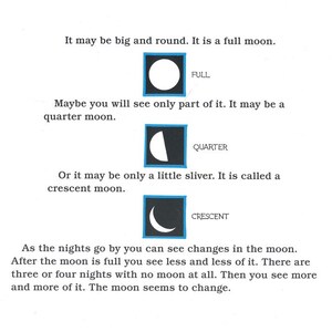 The MOON SEEMS to CHANGE Book - Pristine Condition - Perfect Gift for ...