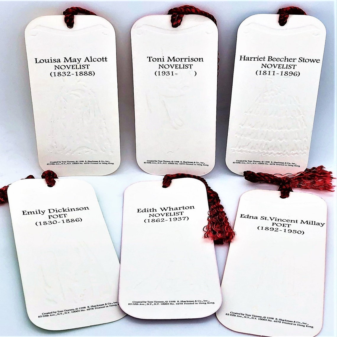 6 Famous AMERICAN WOMEN AUTHORS Book Marks Perfect Gift for - Etsy