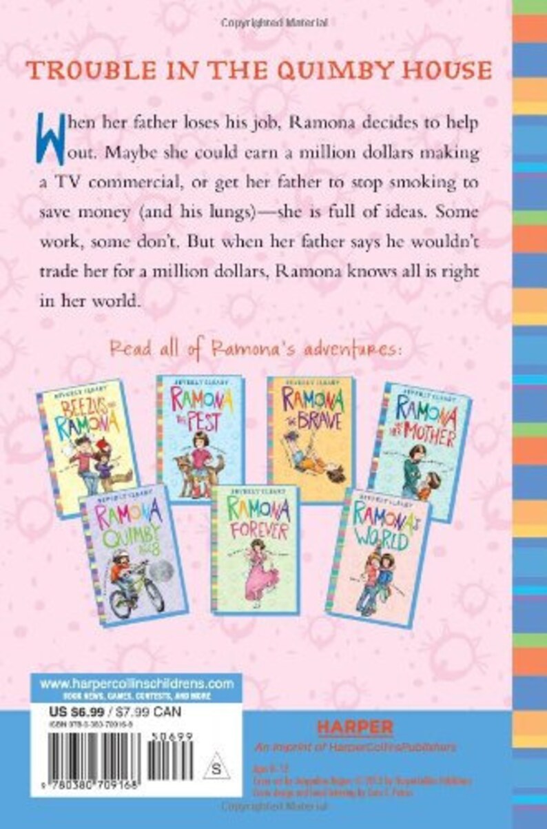 RAMONA and Her FATHER Fun Book Etsy Best Price Perfect | Etsy