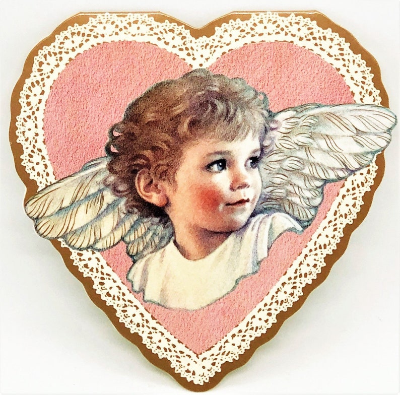 ANGEL BABIES VALENTINE by Artist Kathy Lawrence Mint - Etsy