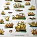 23 Old Fashioned SAILING SHIP & Historical Boat SEALS Stickers ...