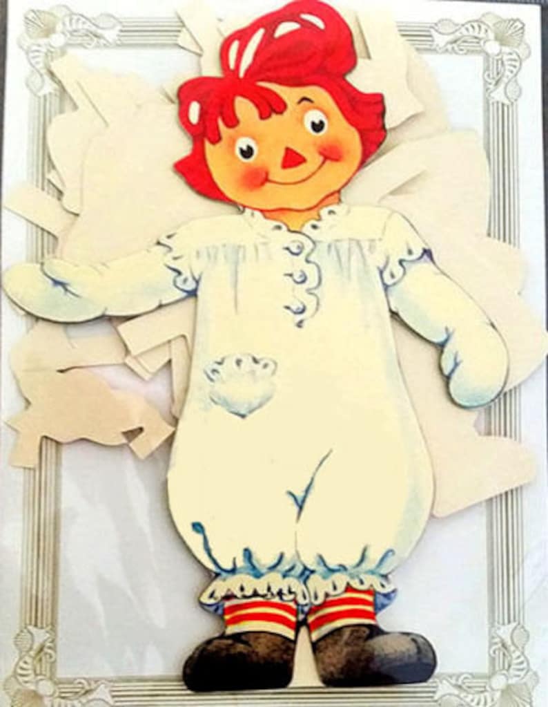 RAGGEDY ANN Paper Doll Easel Back Stands to Display W/ 5 - Etsy