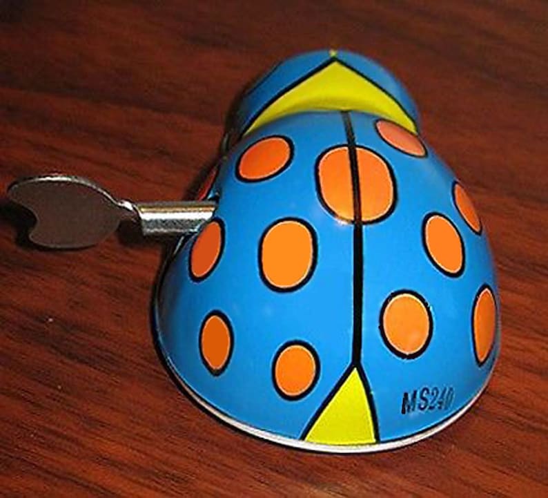 Vintage TIN LITHO LADYBUG Beetle Vintage Wind up Toy Mint - Etsy
