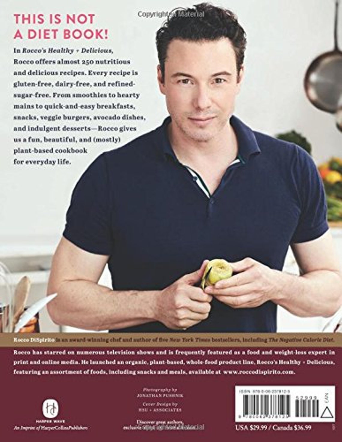 Rocco's HEALTHY DELICIOUS new Condition Hardcover Cook | Etsy