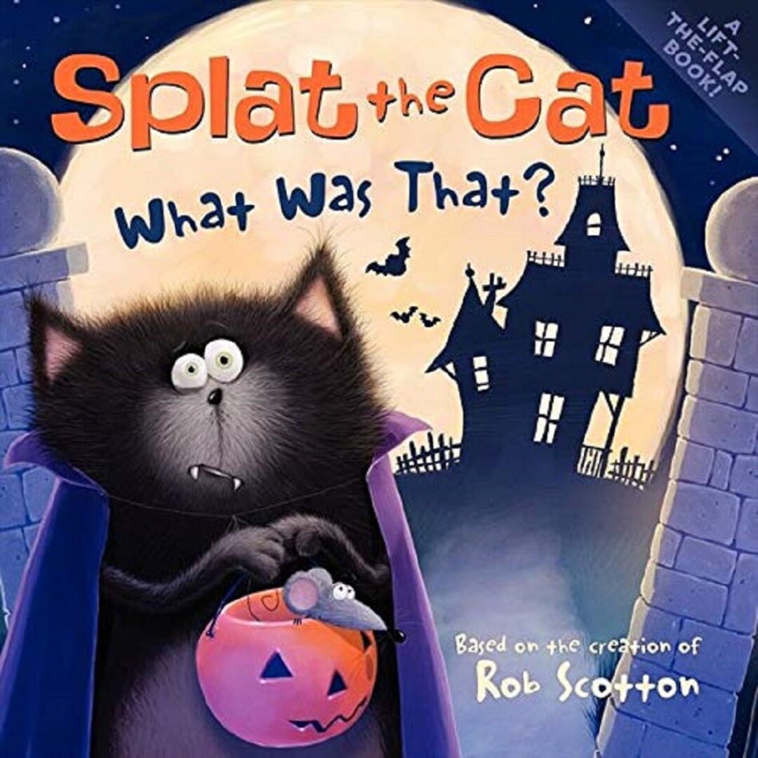 Splat the Cat - WHAT WAS THAT? Fun Halloween Book 4-8 Years Old! New ...