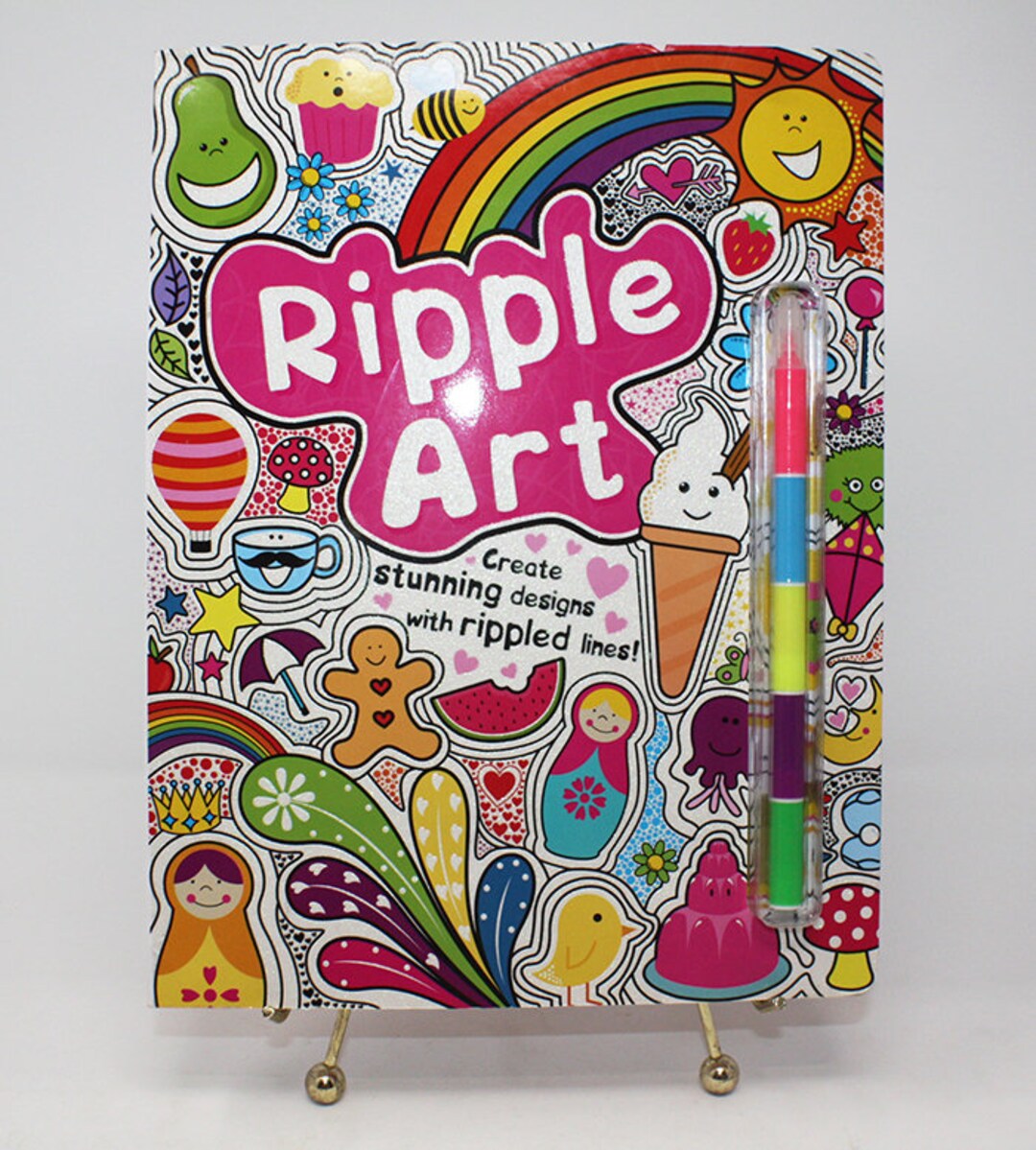 RIPPLE ART New Condition Blank Coloring Book W/ Markers - Etsy