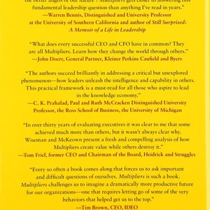 MULTIPLIERS : How the Best Leaders Make Everyone Smarter - Hardcover ...