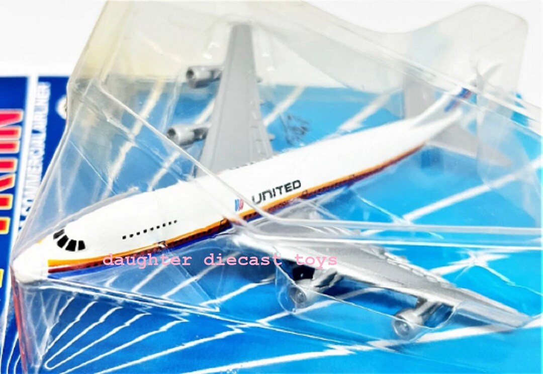 Vintage 1987 UNITED AIRLINES 747 Hard to Find Jet Airplane, Diecast ...