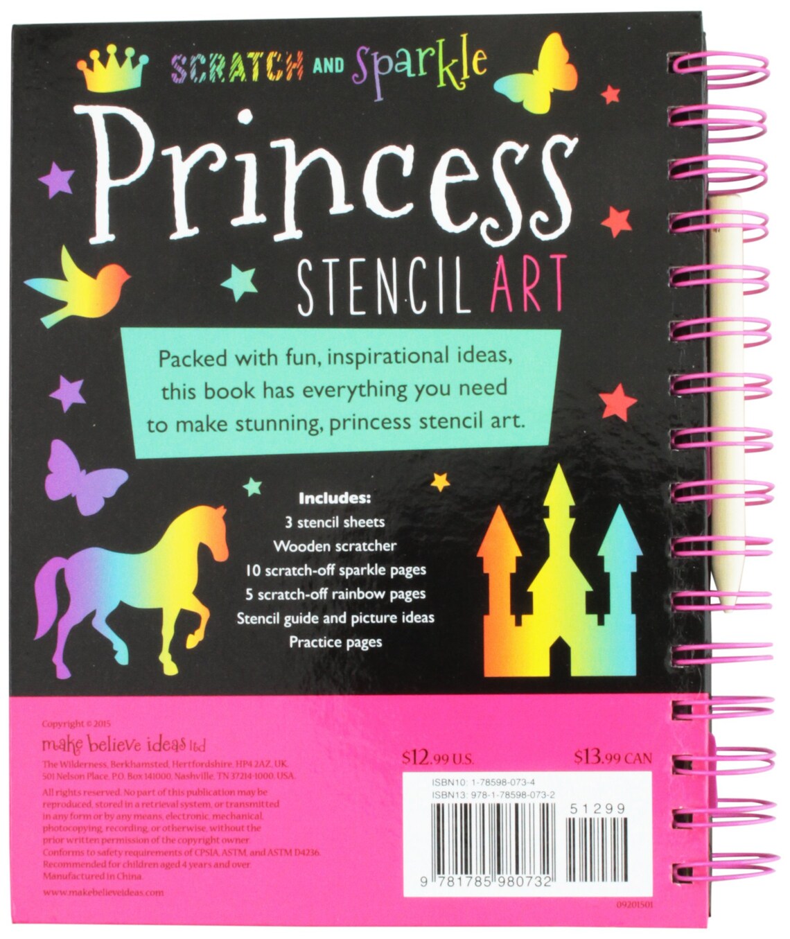 Scratch and Sparkle PRINCESS STENCIL ART Pristine Condition | Etsy