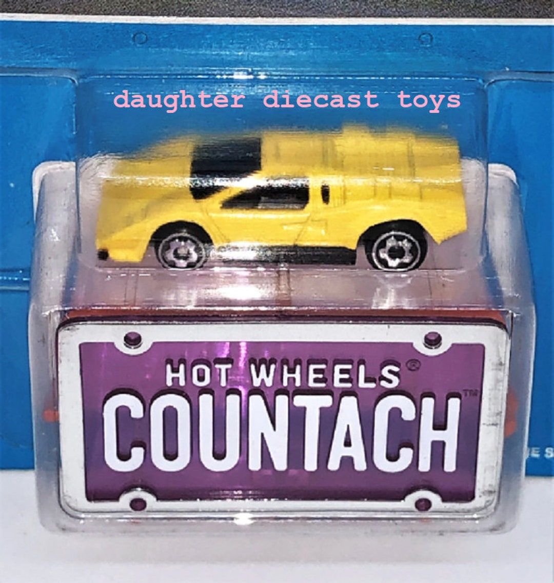 Vintage COUNTACH Hot Wheels MICRO Park 'N Plates Diecast Metal Model ...