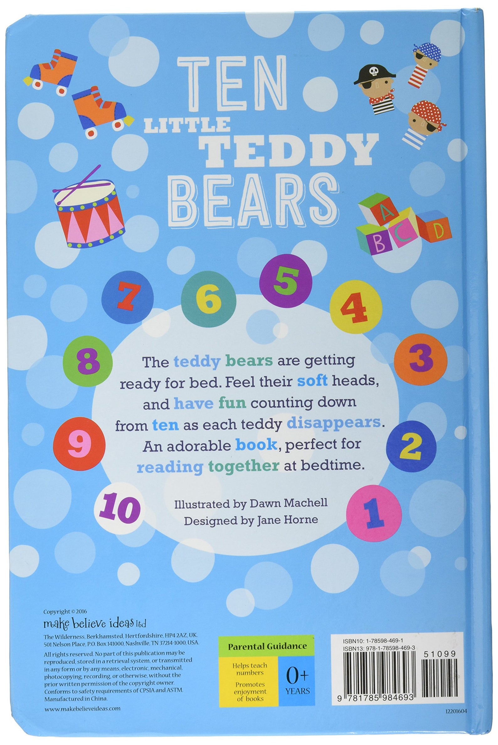 TEN Little TEDDY BEARS Hardcover Tactile Board Book Etsy - Etsy