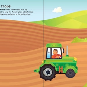 Usborne Farm TRACTORS - STICKER BOOK - New Condition - Etsy Best Price ...