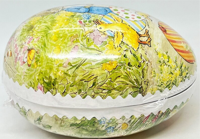 PETER RABBIT 4x3 Easter Egg Handmade Decoupage From - Etsy