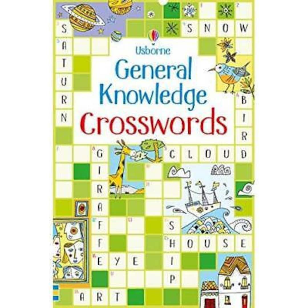 Usborne GENERAL KNOWLEDGE CROSSWORDS - Pristine Condition Book! Etsy ...