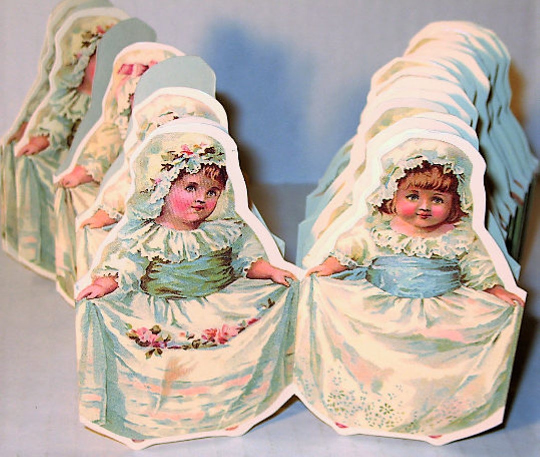 VICTORIAN CHRISTMAS GARLAND "curtsy Girls" Decoration (8 Feet Long 46 ...