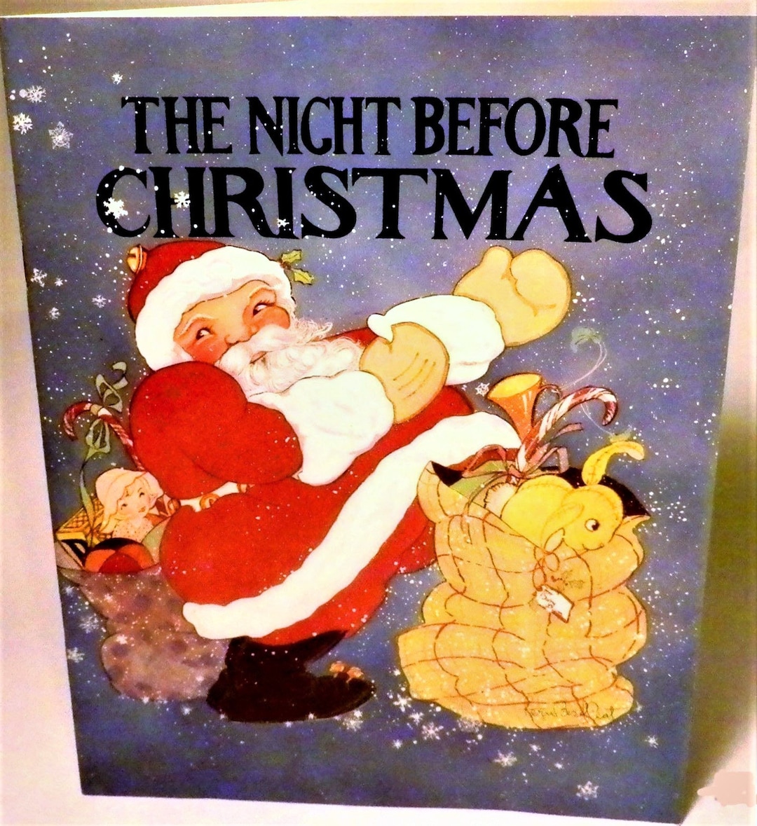 The NIGHT BEFORE CHRISTMAS Book- Adorable Illustrated Storybook ...