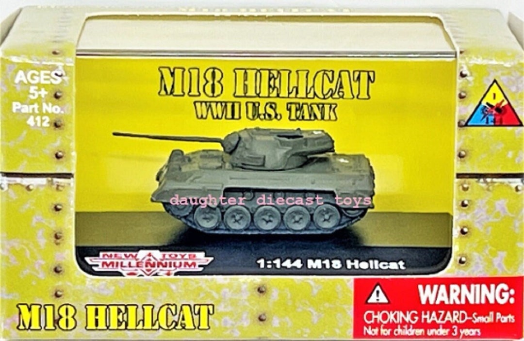 WWII U.S HELLCAT TANK 1:144 Scale-intricate Mini-replica-pristine ...