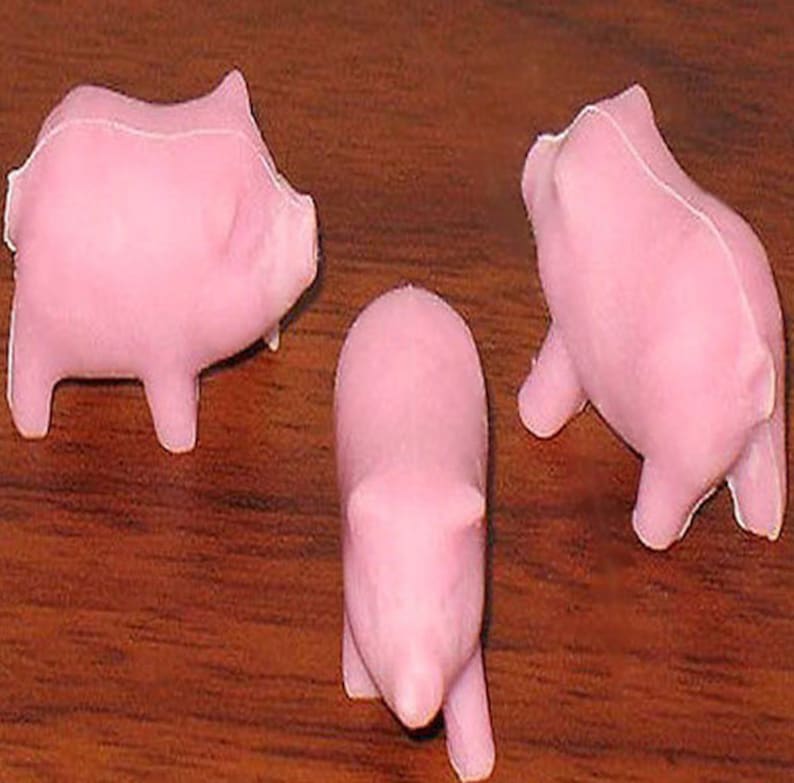 100 Miniature BABY PIG S Piglet ERASER S Mint Condition / | Etsy