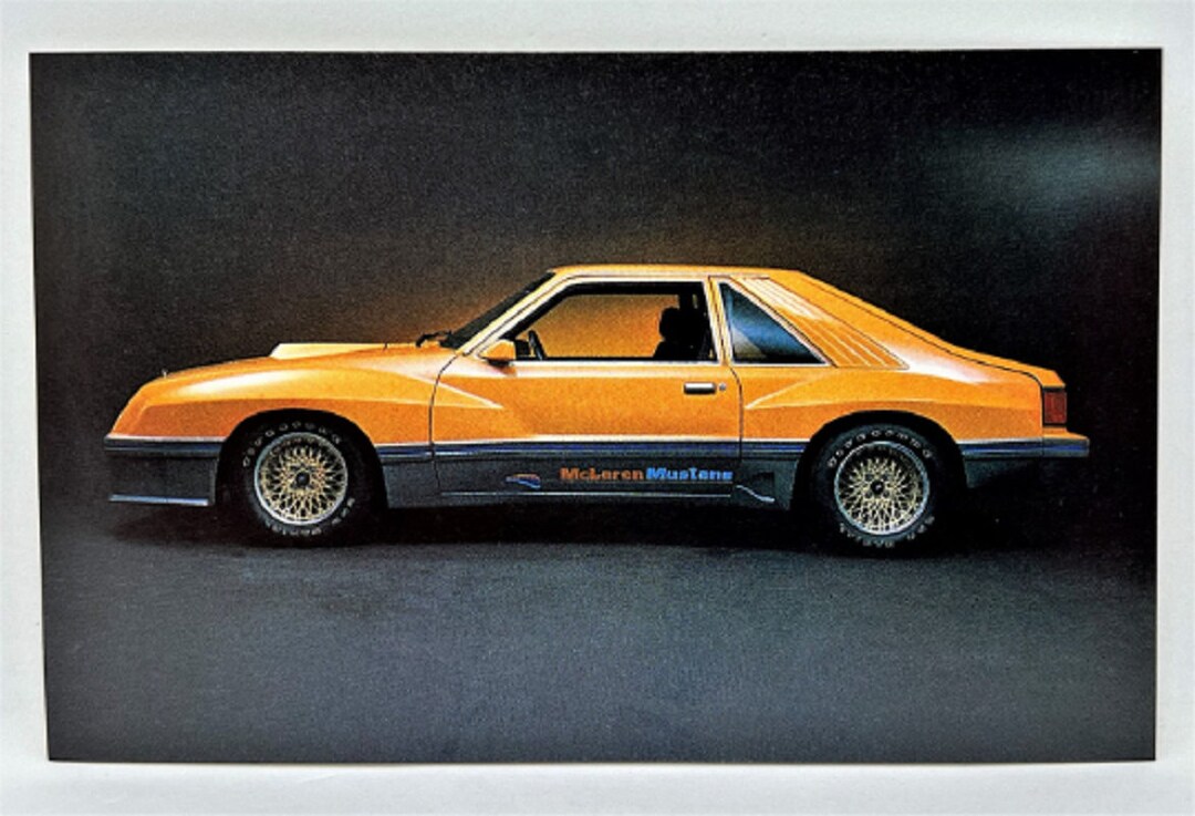 Vintage 1981 Mclaren M81 MUSTANG Ford Motorsport POSTCARD Rare ...
