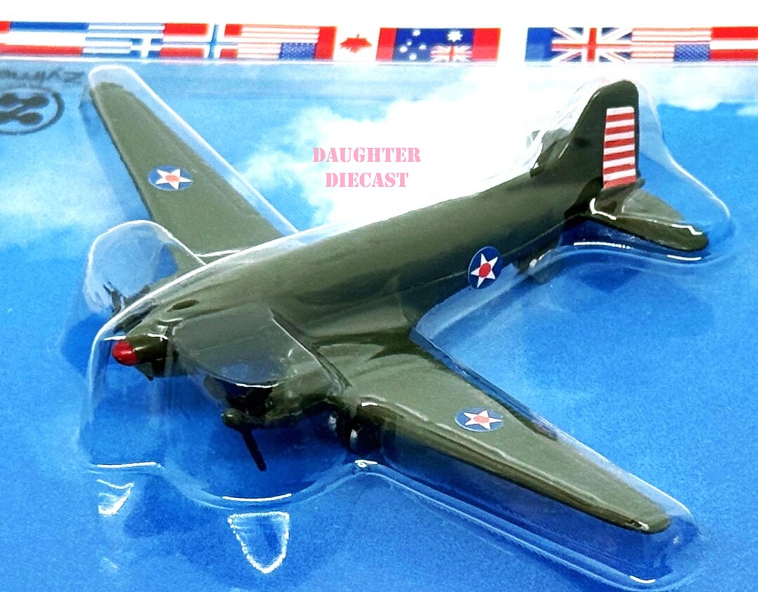 Vintage DOUGLAS C-47 SKYTRAIN TRANSPORT - Diecast Metal Airplane Mint ...