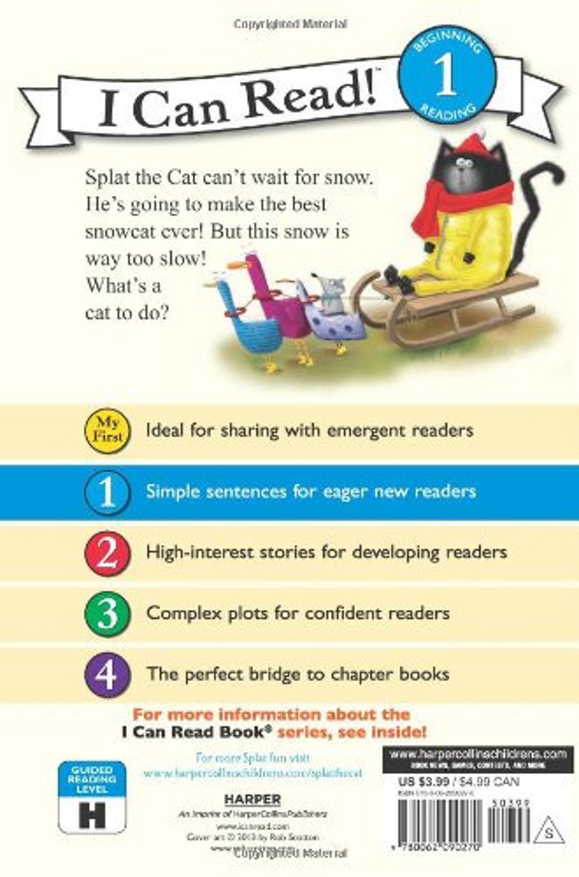 I Can Read : Splat the Cat BLOW SNOW BLOW New Condition | Etsy