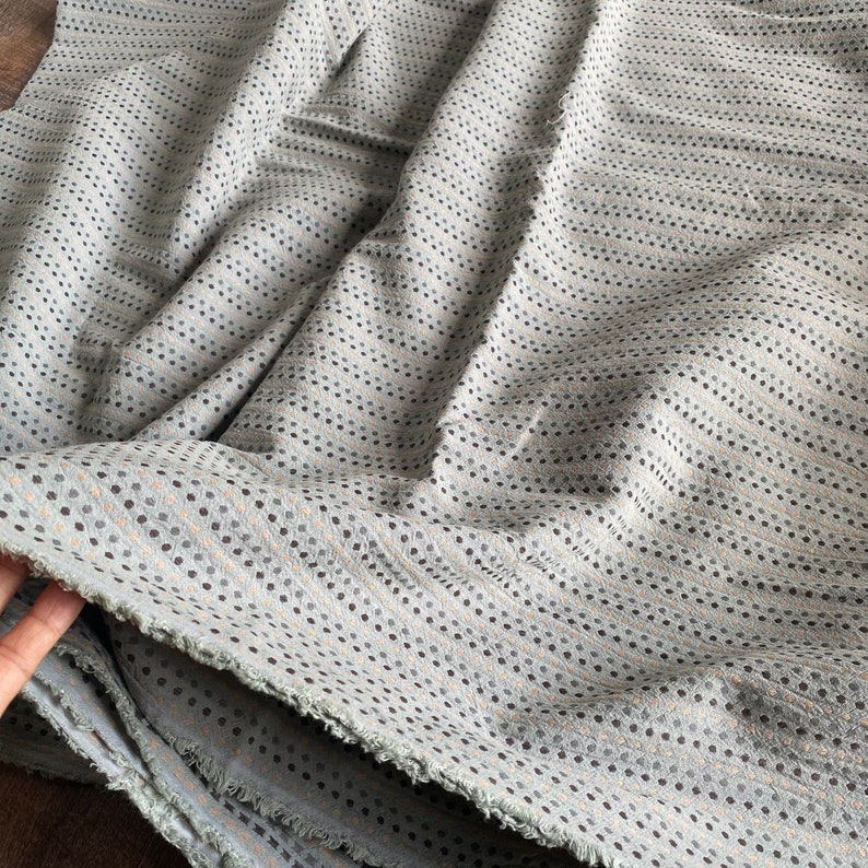 The Chiangmai Native Cotton Fabric, Natural Cotton Light Green and ...