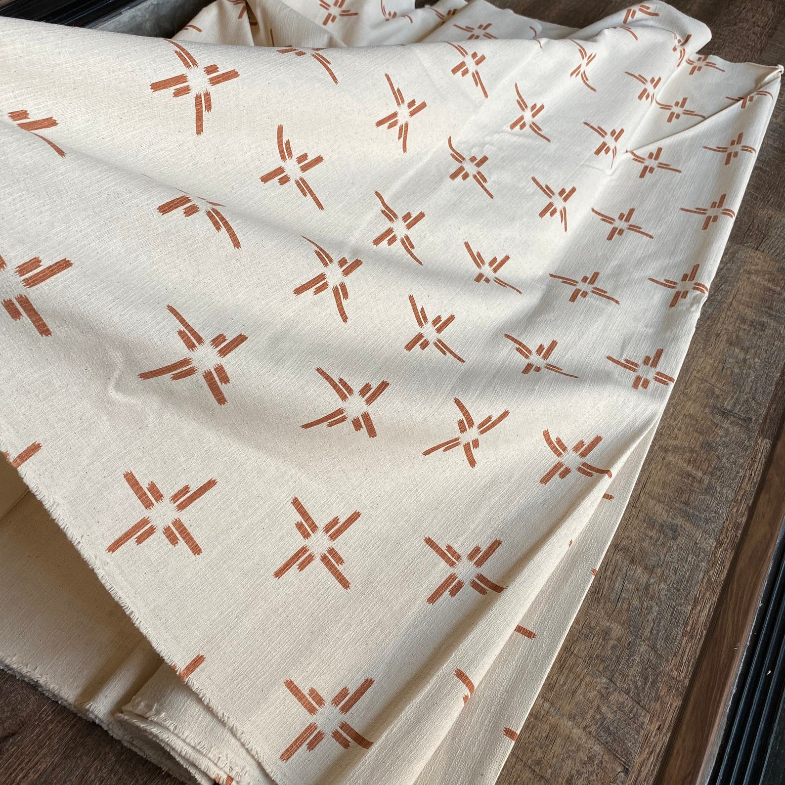 The Chiang Mai Native Cotton Fabric Natural Cotton golden - Etsy