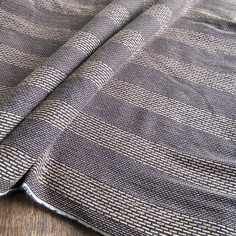 The Chiangmai Native Cotton Fabric Natural Cotton Black and - Etsy
