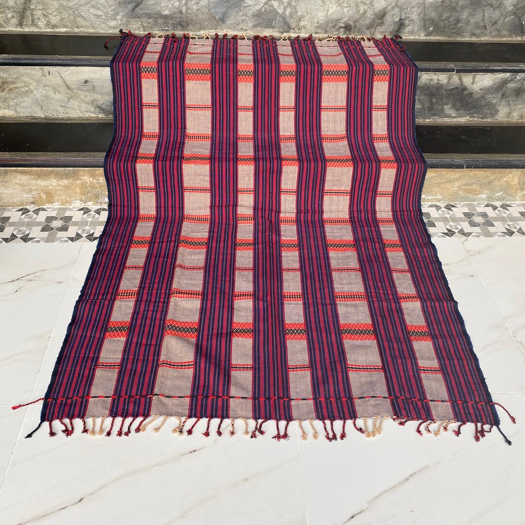 The Naga Tribal Fabric, Naga Blanket ,ethnic Naga Hand Loomed Woven ...